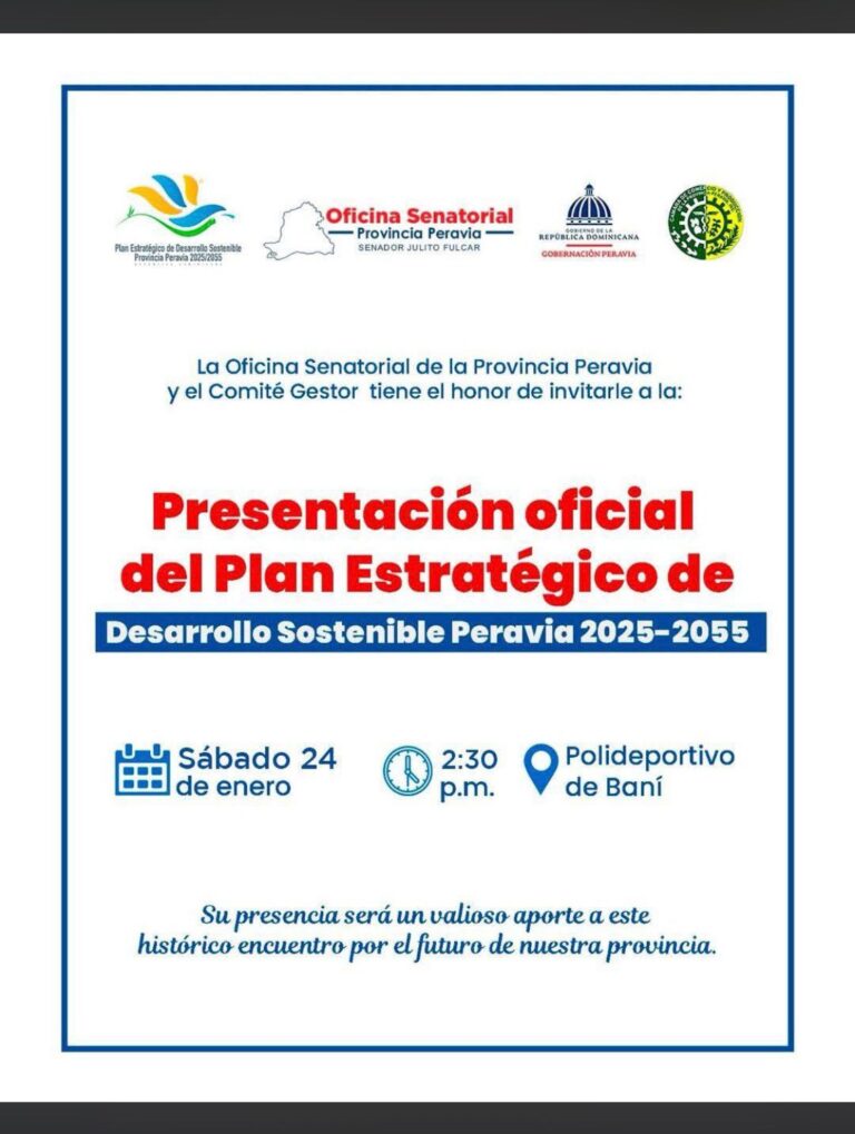 El Plan de Desarrollo Estratégico Peravia 2025-2055 - Desde la Fuente